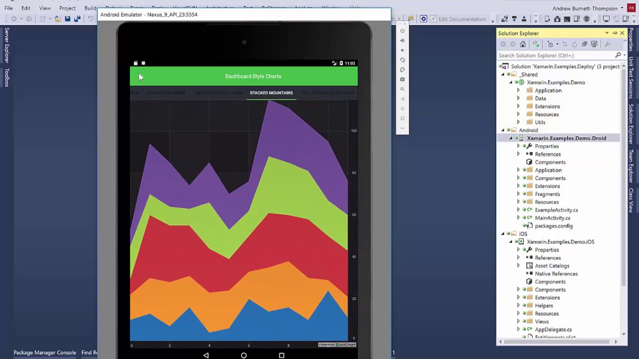 Getting Started with SciChart Xamarin Charts: Building Examples from GitHub