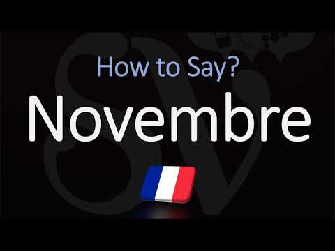How to Say November in French? | Pronounce Novembre | Native Speaker