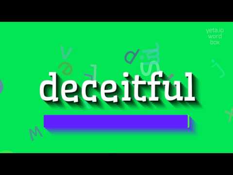 How to say "deceitful"! (High Quality Voices)