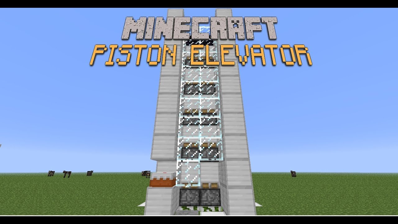 Minecraft Tutorials: Fast and compact piston elevator 1.7.4