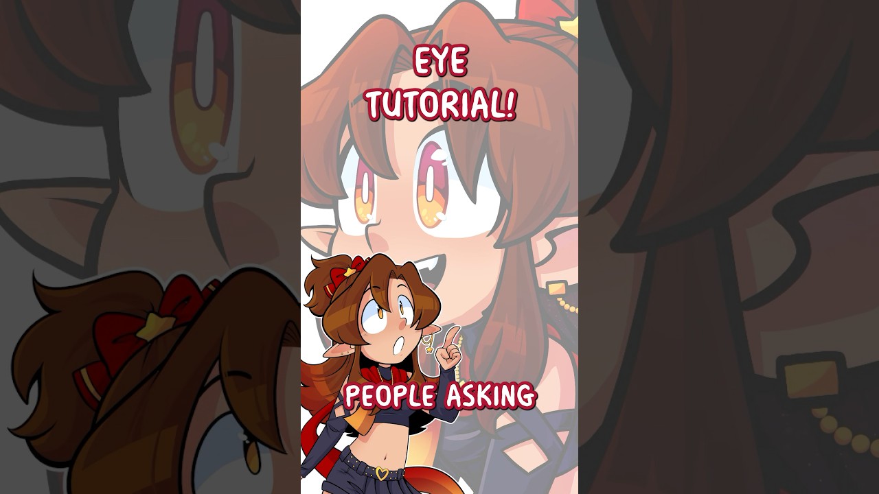 Easy Eye Rendering Tutorial! | #shorts #art #arttutorial