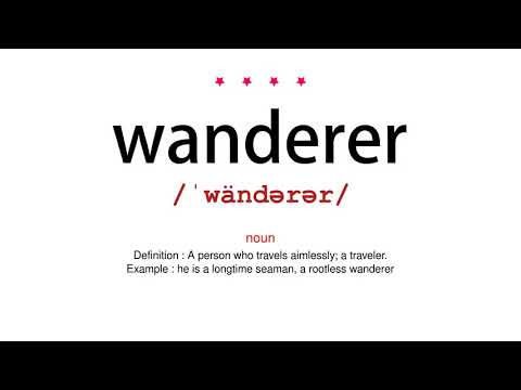 How to pronounce wanderer - Vocab Today