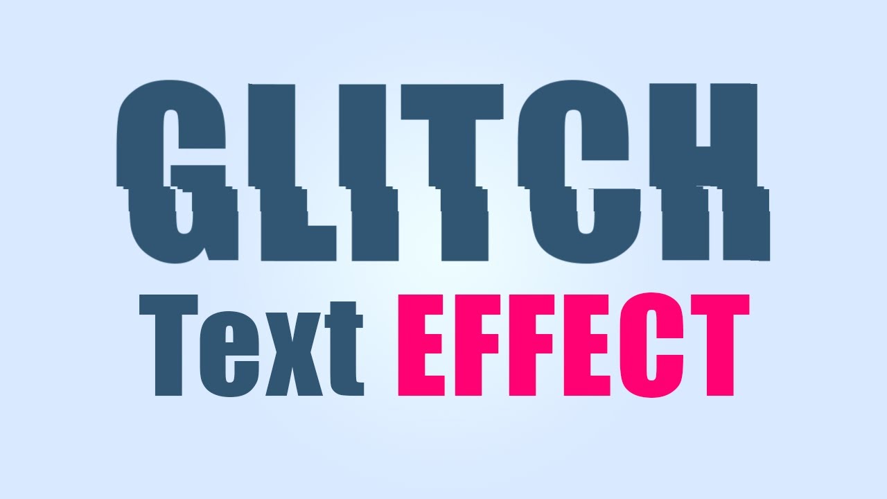 Create Simple Glitch Effect with CSS Only