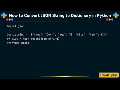 How to Convert JSON String to Dictionary in Python