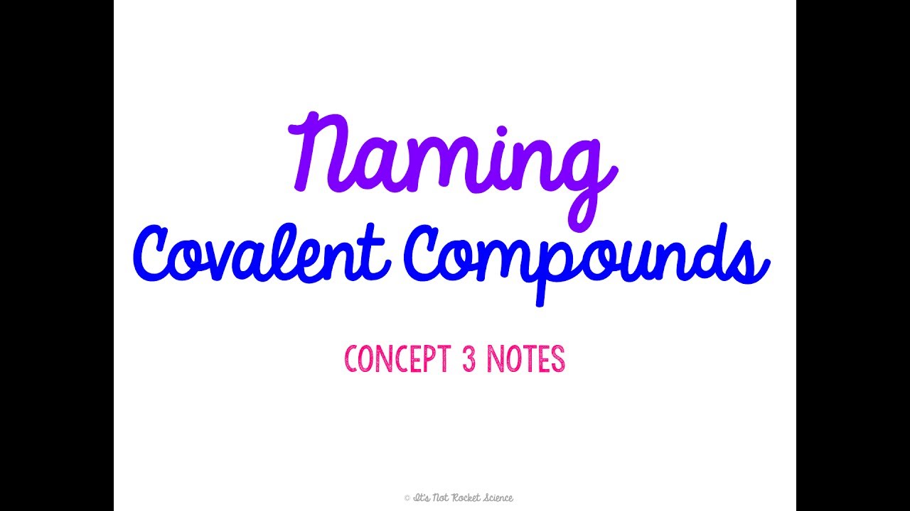 Unit 8 Bonding Concept 3 Notes