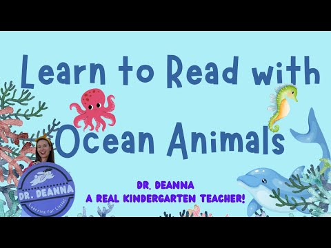 Learn to Read with Ocean Animals | All About Ocean Life! Featuring Slippery Fish!