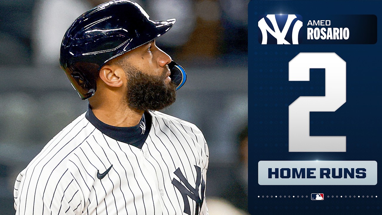 Amed Rosario homers twice and drives in 4 runs, sparking Yankees comeback! 💥 | MLB Highlights