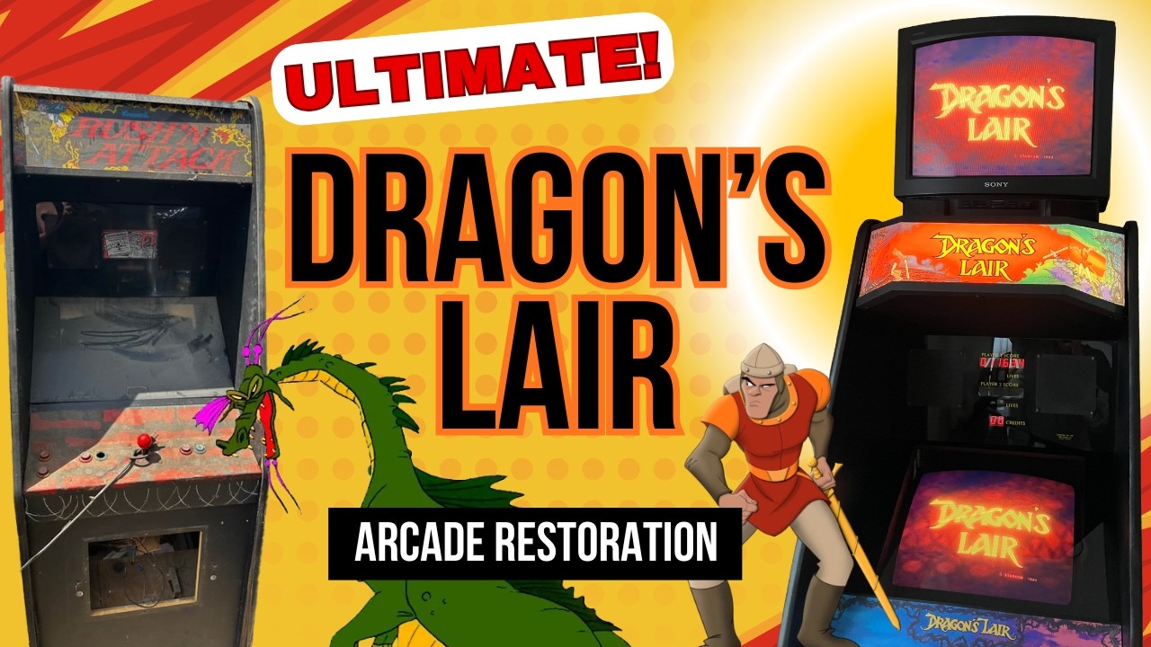 Dragon's Lair Ultimate Arcade Restoration!!