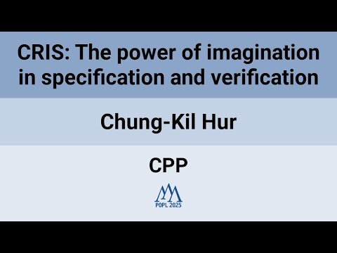 [CPP'25] CRIS: The power of imagination in specification and verification