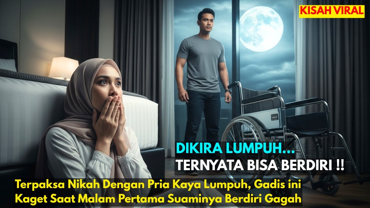 Terpaksa Nikah Dengan Pria Kaya Lumpuh, Gadis ini Kaget Saat Malam Pertama Suaminya Berdiri Gagah