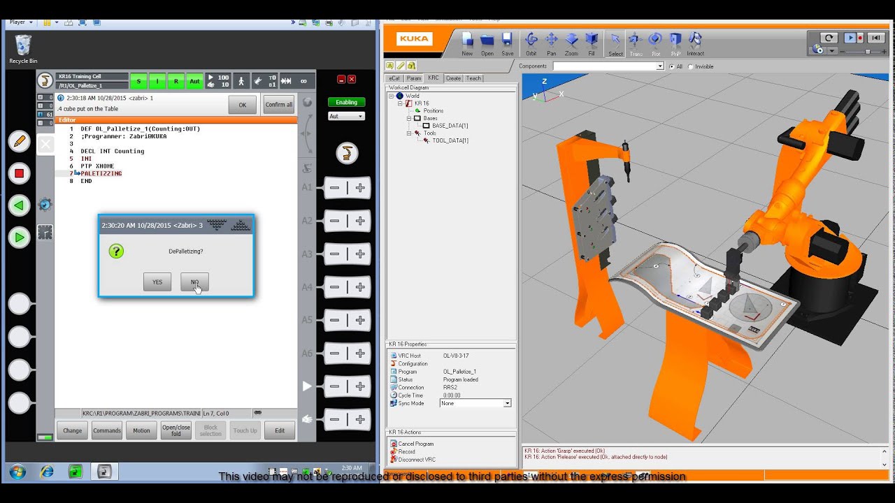 KUKA Robot Programming  - Advance Palletizing TASK 2
