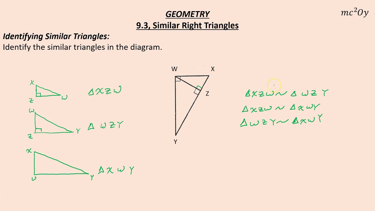 G 9.3, Similar Right Triangles (edited)