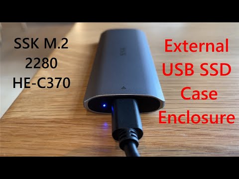 SSD Case Review and Setup - USB SSK M.2 NVME - External Portable SSD Enclosure Case