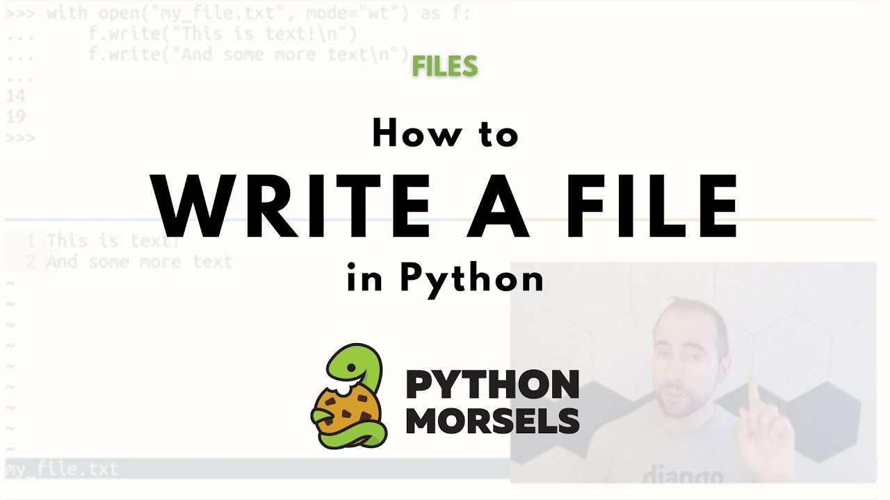 Write to a file in Python
