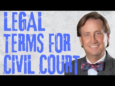 LAWYER Shares Essential Legal Terms You Need to Know for CIVIL COURT