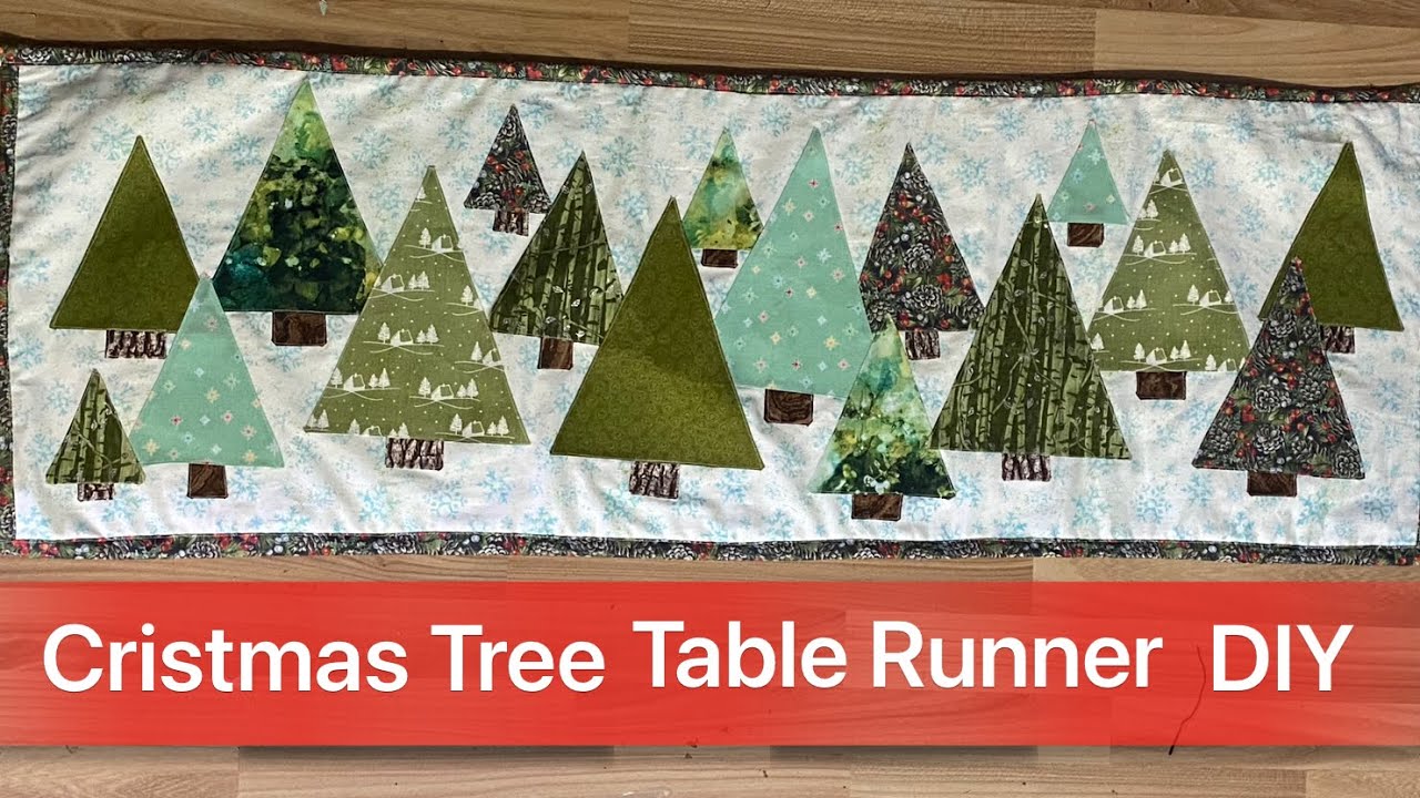 Christmas Tree Table Runner | Vlogmas Day 4