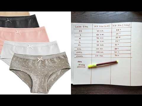 Pantie Size Chart | Which Size Pantie You Should buy | कौन सी साइज़ की पैंटी आपके लिए परफेक्ट है