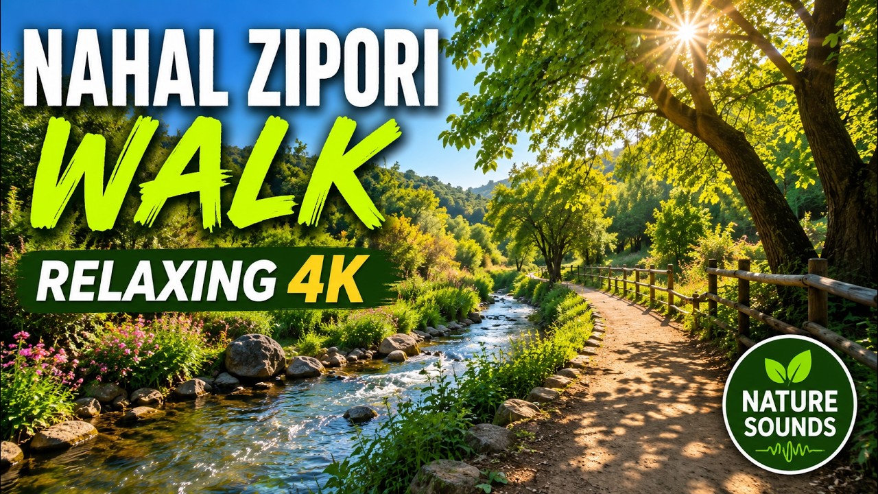 Hermits' Mill Walking Tour 4K | Nahal Zipori Nature Walk in Israel