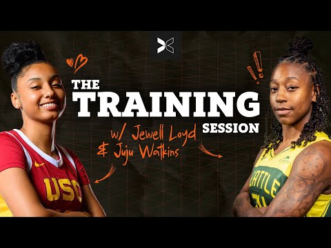 2x WNBA Champ Gold Mamba In Lab w/ 2023 No.1 Player | Training Session: Jewell Loyd & Juju Watkins