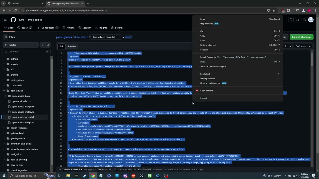 Testing pvme editing workflow (github editor pov)