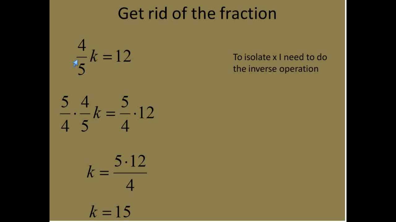 Solving Equations using Multiplication and Division (Simplifying Math)