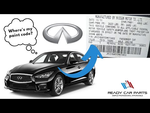 How to Find Your INFINITY Paint Code | Step By Step Video