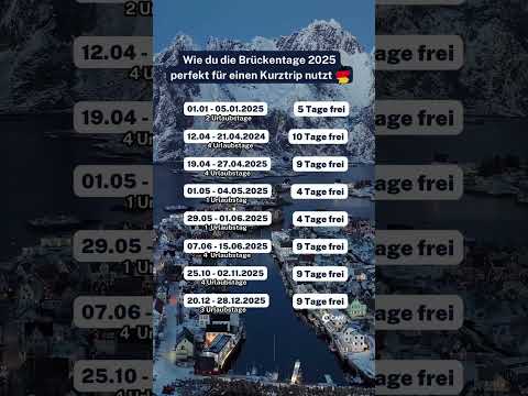 Urlaubsplanung 2025 #urlaub #feiertage #deutschland