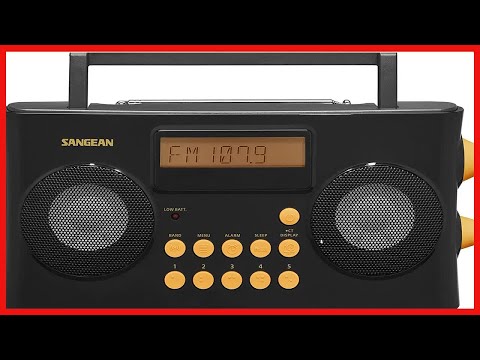 Sangean PR-D17 AM/FM-RDS Portable Radio Specially Designed for The Visually Impaired with Helpful