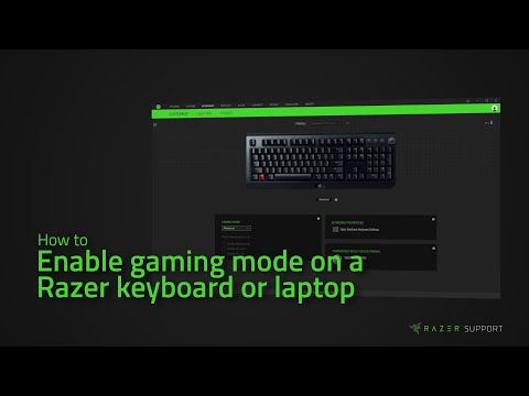 How to enable gaming mode on a Razer keyboard or laptop