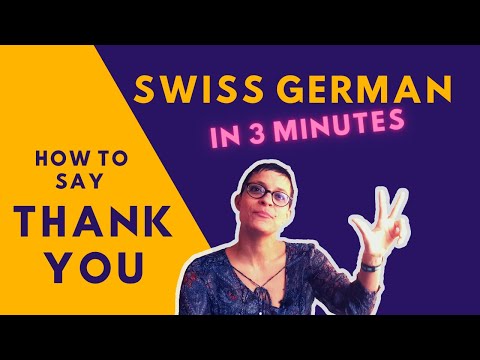 Swiss German Lesson 6 | How To Say Thank You