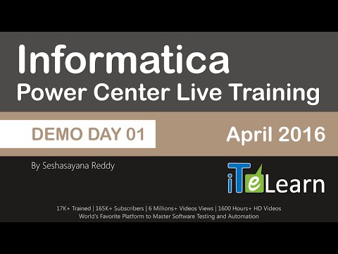 Informatica Power Center Live Training Day1
