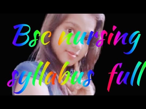 Short video of complete syllabus for bsc nursing 1st to 4th year with pdf according to INC