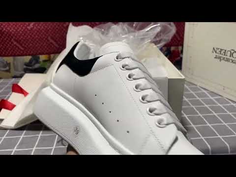 Alexander McQueen Oversized Sneaker White Black Suede