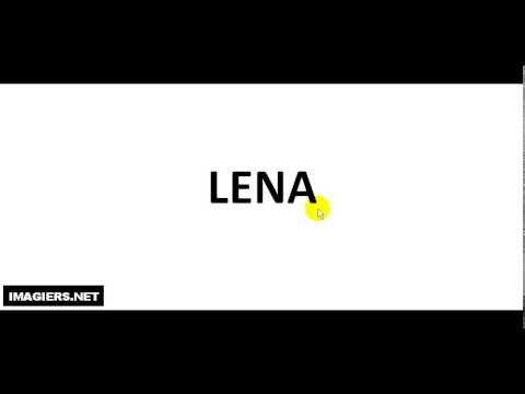 How To Pronounce French Christian Name = LENA