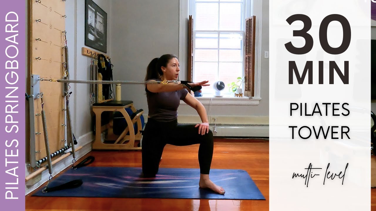 FULL BODY PILATES SPRINGBOARD WORKOUT | 30 Min | Multi-Level | Prop: None