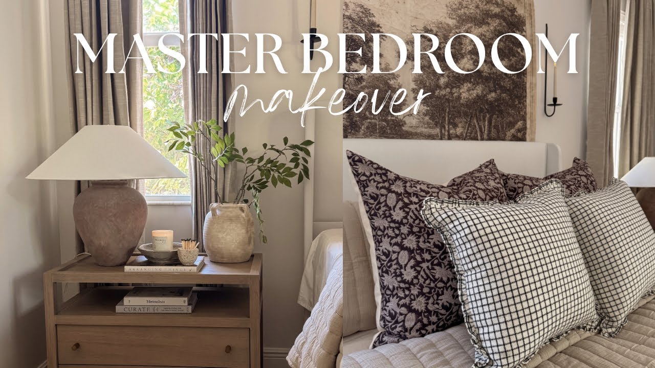 COZY MASTER BEDROOM MAKEOVER TRANSFORMATION 2025 | COZY BEDROOM DECORATING IDEAS