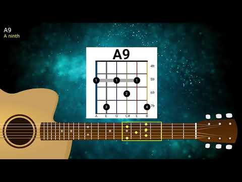 Guitar Chord - A9 on 5th fret