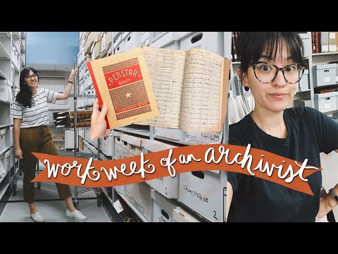 9-5 WORK WEEK OF AN ARCHIVIST | processing projects, how i manage my time + solving mysteries! 🔍