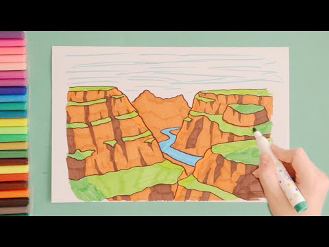 How to Draw the Grand Canyon Step by Step – I'm Youtuber – Follow my ...