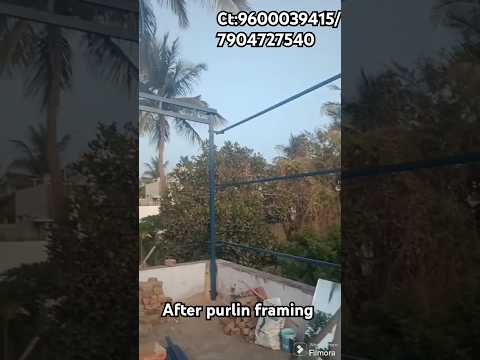JSW TERRACE ROOFING SHEET WORK IN CHENNAI #roofingcontractor #roofingsheet #chennai #fabrication