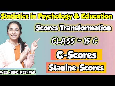 Class-15C C-Scale - Stanine Scale - Statistics in Education and ...