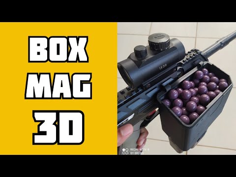 📦 PAINTBALL Box Mag 3d de 150 Bolinhas para Dye Dam (EMF100) e Rip Clip ...