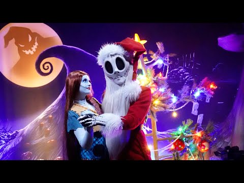 Jack Skellington as Sandy Claws w/ Sally at Mickey's Very Merry Christmas Party 2023 - Magic Kingdom