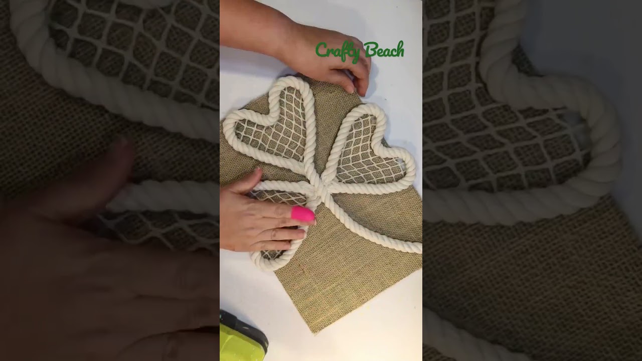 Dollar tree DIY coastal St Patrick’s Day shamrock sign @ crafty beach  #dollarTreeDIY #stpatricksday