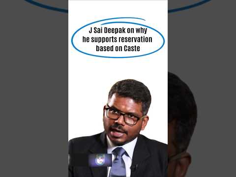 J Sai Deepak on why he supports reservation Based on Caste | #india #bharat #reservation #jsaideepak