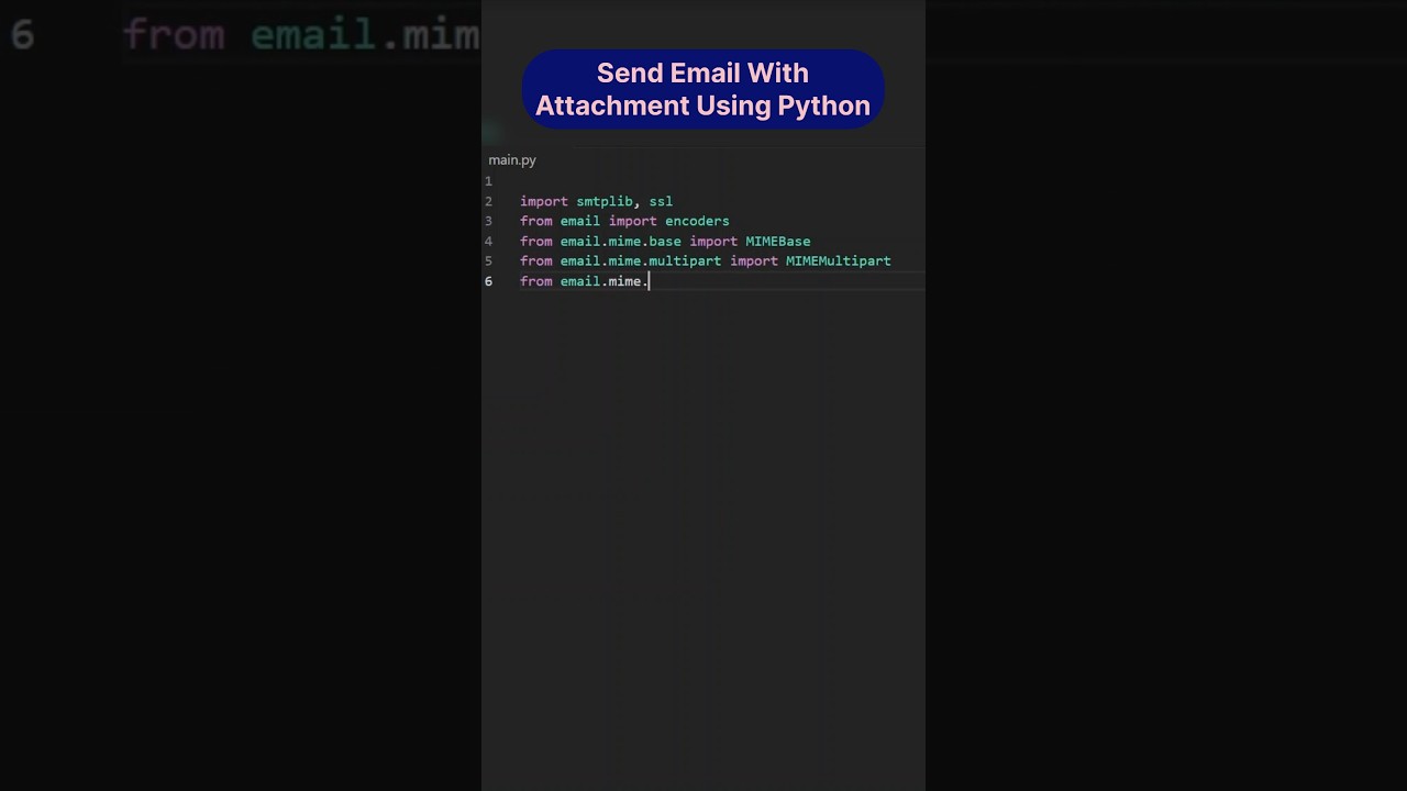 Send Email With Attachment Using Python.