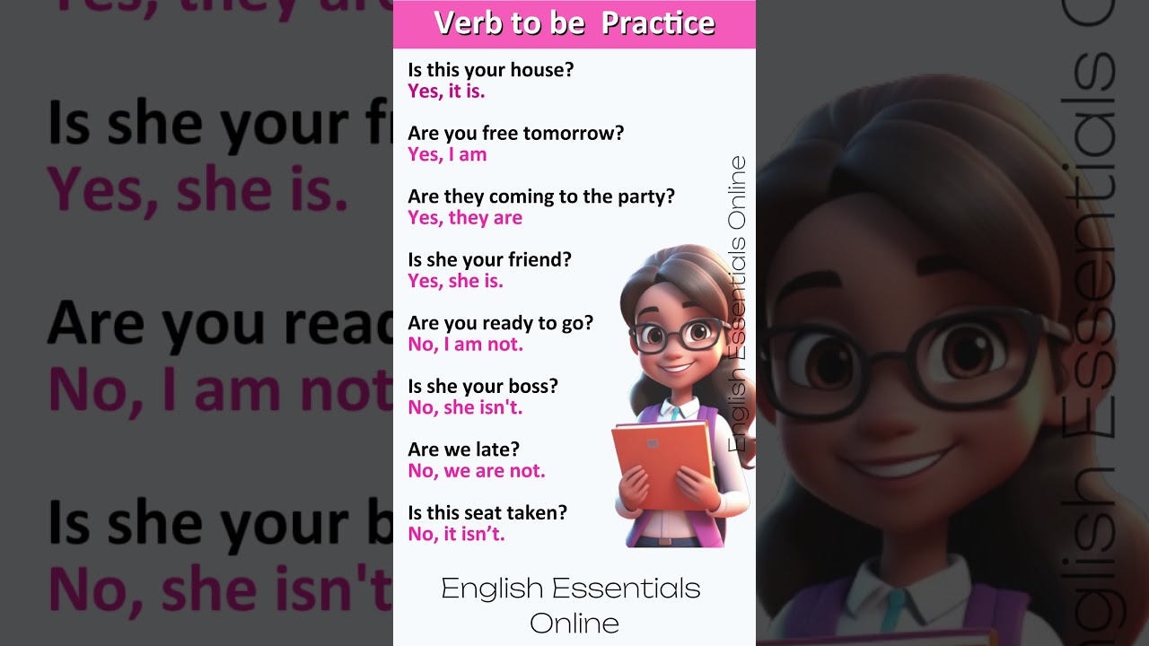 Verb To Be Questions & Answers | English Speaking Practice | Learn English