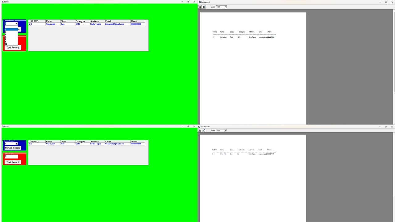 How To Print Specific Records From DataGrid Control Using ComboBox or TextBox in VB 6.0