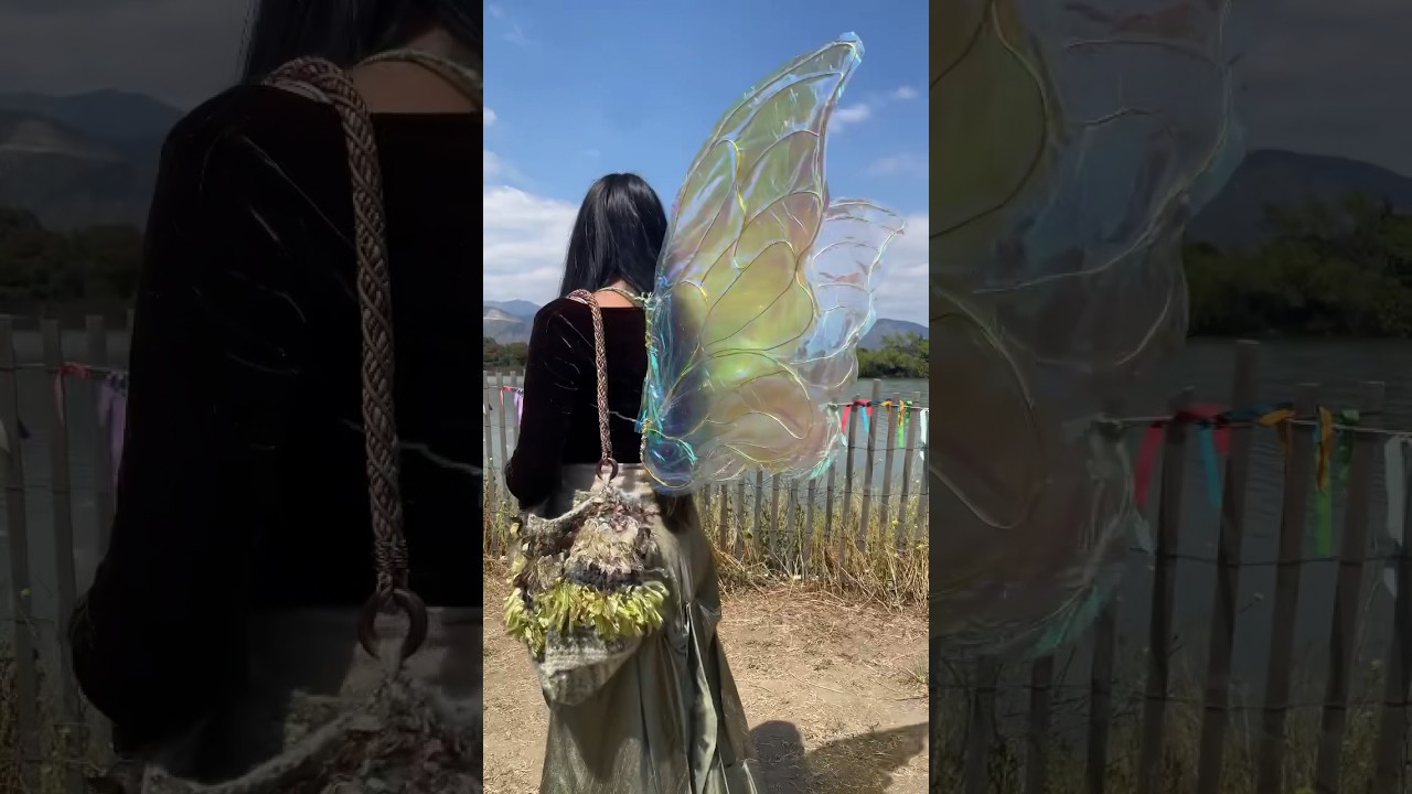 Making *EASY* diy fairy wings!!!🧚🏼✨