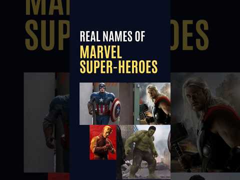 Real names of Marvel Superhero Characters #marvel #marvelstudios #superhero